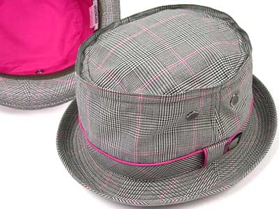グレンチェックテラピンチハット(ピンク) – garyu planet